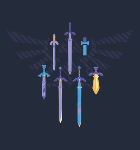 Master Swords shirt from BustedTees - Daily Shirts