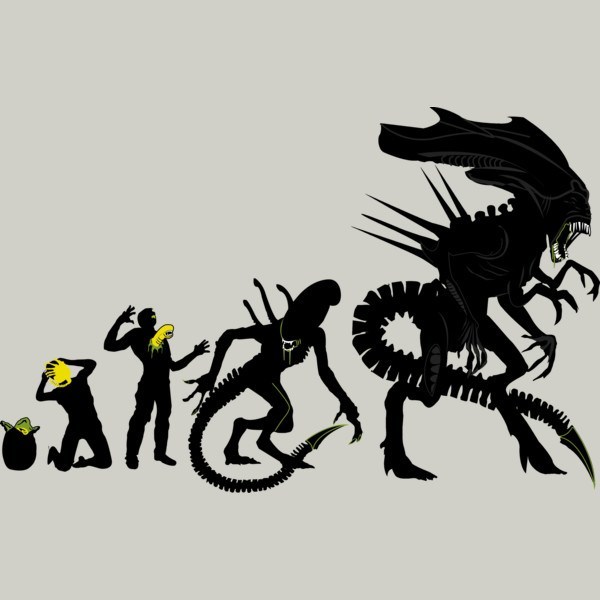 Alien Evolution shirt from Design By Humans - Daily Shirts