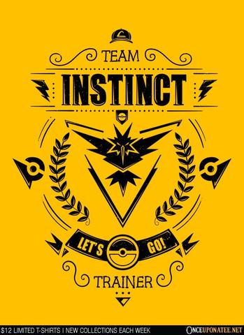 Team Instinct (Black) shirt from Once Upon A Tee - Daily Shirts