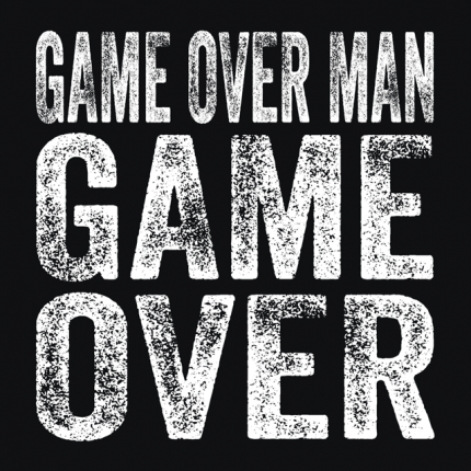 Game Over Man shirt from Textual Tees - Daily Shirts