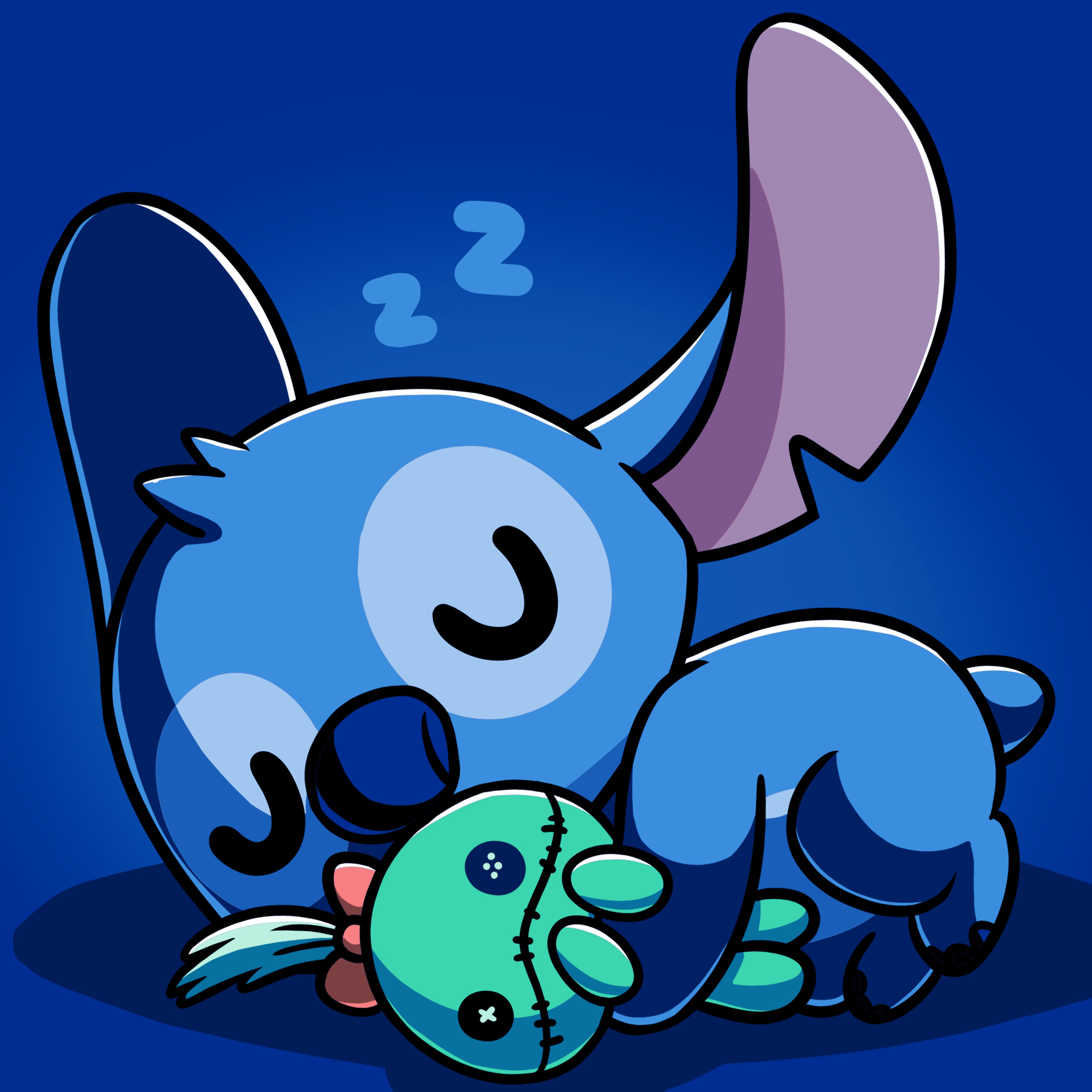 Sleepy Stich Wallpaper